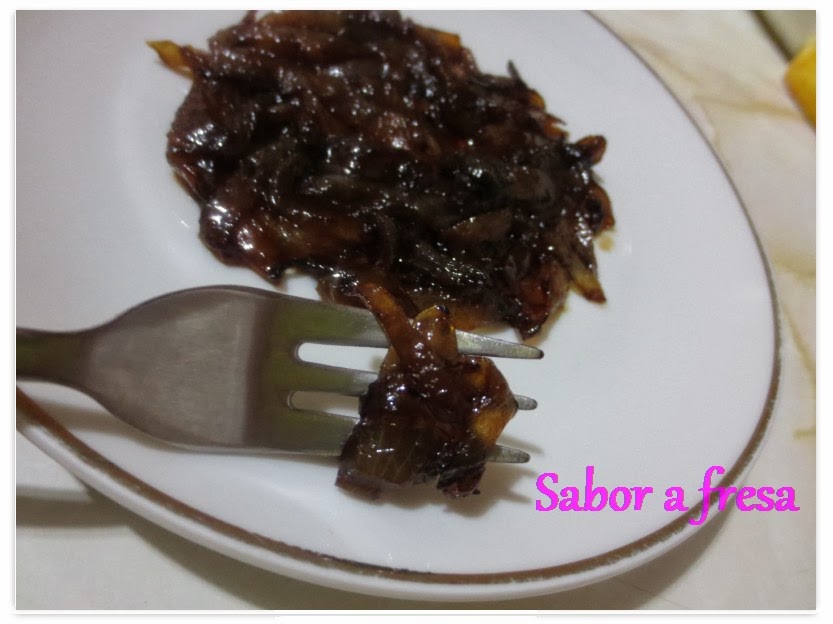 Sabor a fresa: Cebolla caramelizada con Coca cola