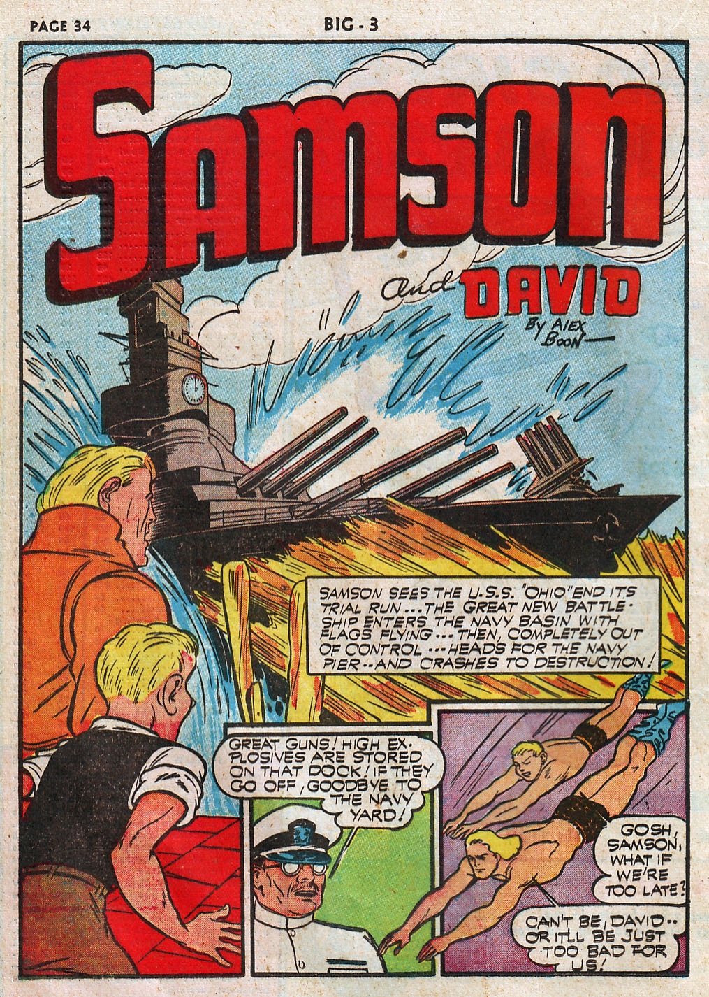 Four-Color Shadows: Samson and David-Alex Boon-1941