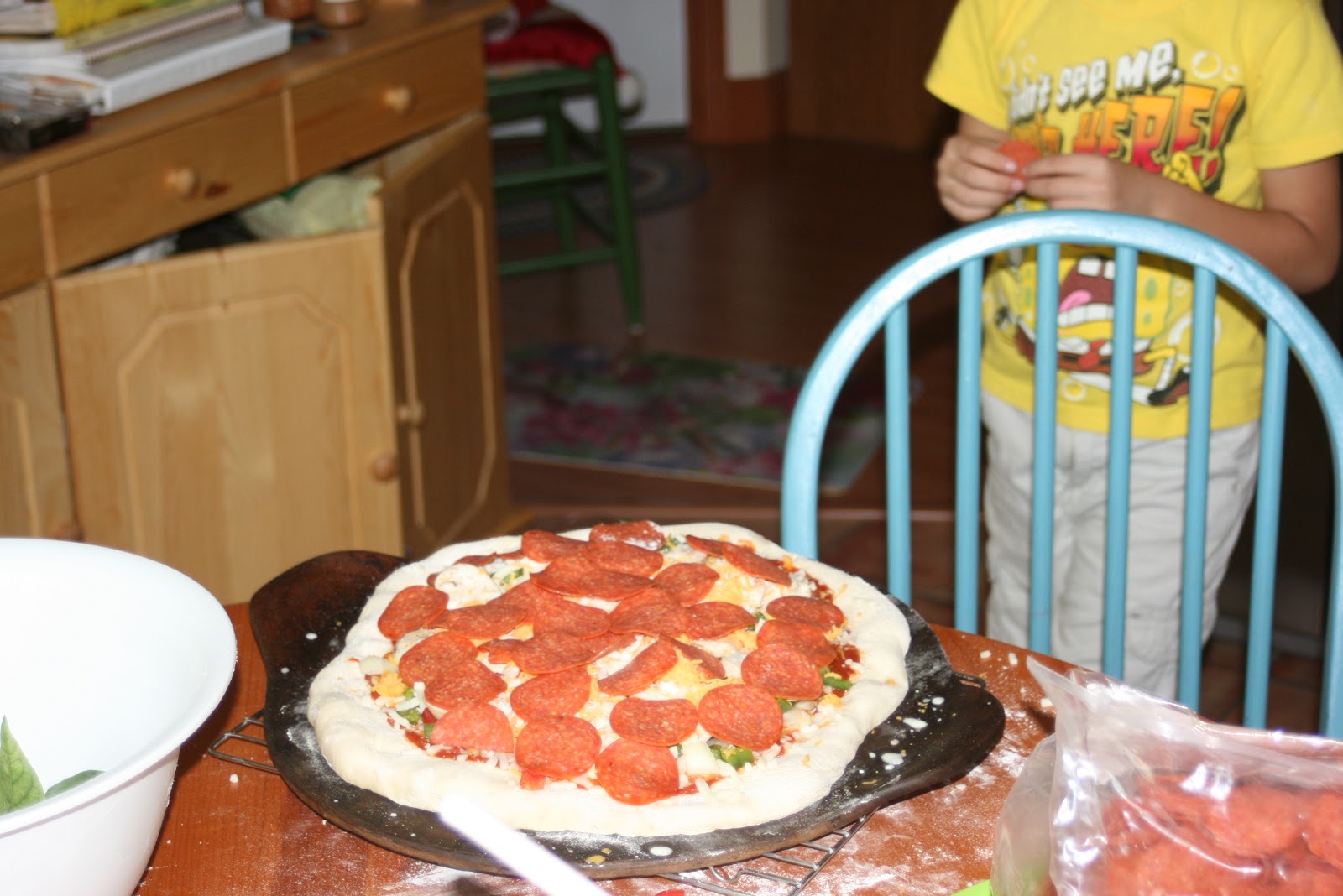 Challenged Survival: Homemade Pizza in about 30 minutes