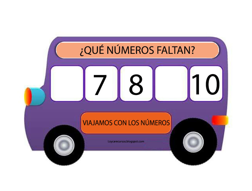 RECURSOS DE EDUCACIÓN INFANTIL: ¿ QUÉ NÚMEROS FALTAN?