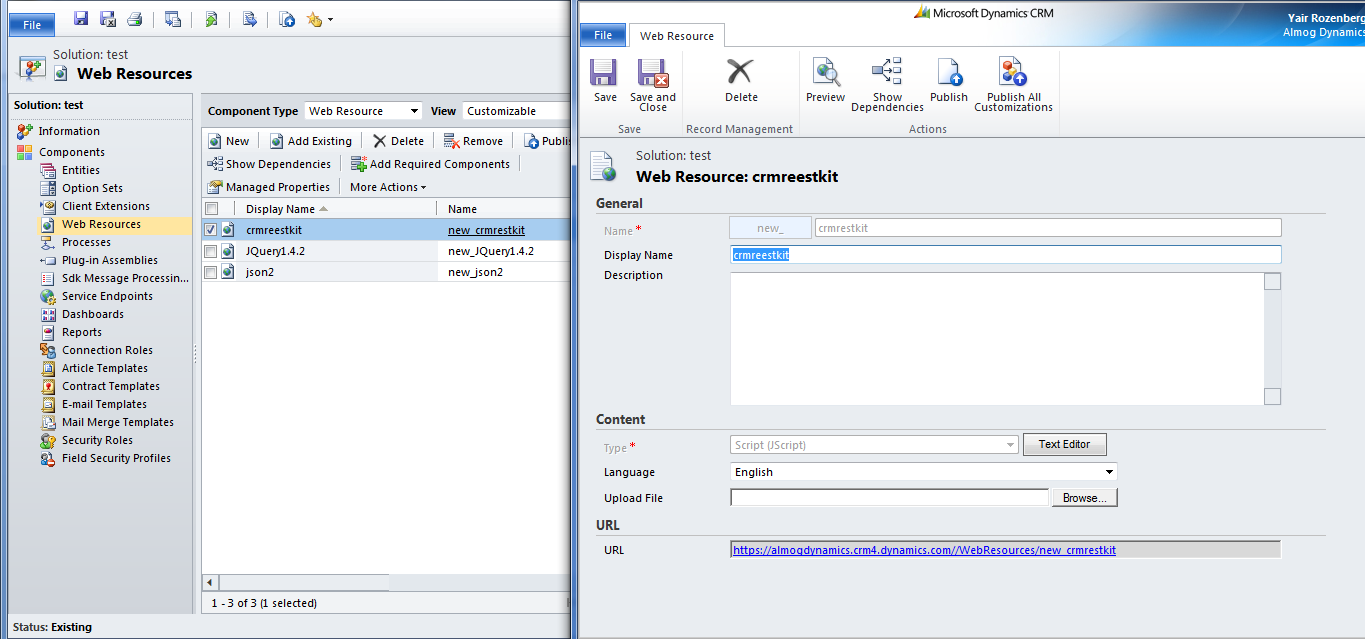 Dynamics Crm Pragmatism Dynamics Crm 2011 Javascript And Crmrestkit 7496