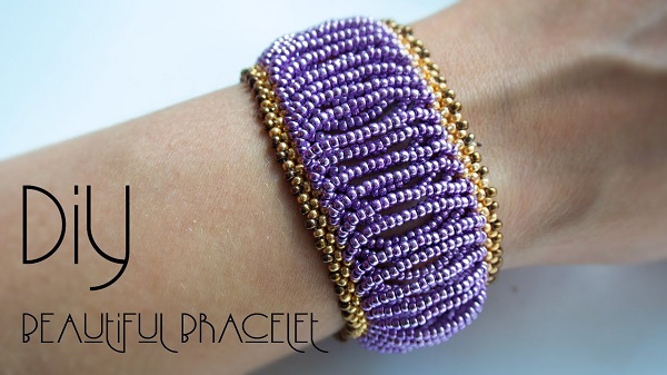 Easy Cuff Style Beaded Bracelet Tutorial / The Beading Gem