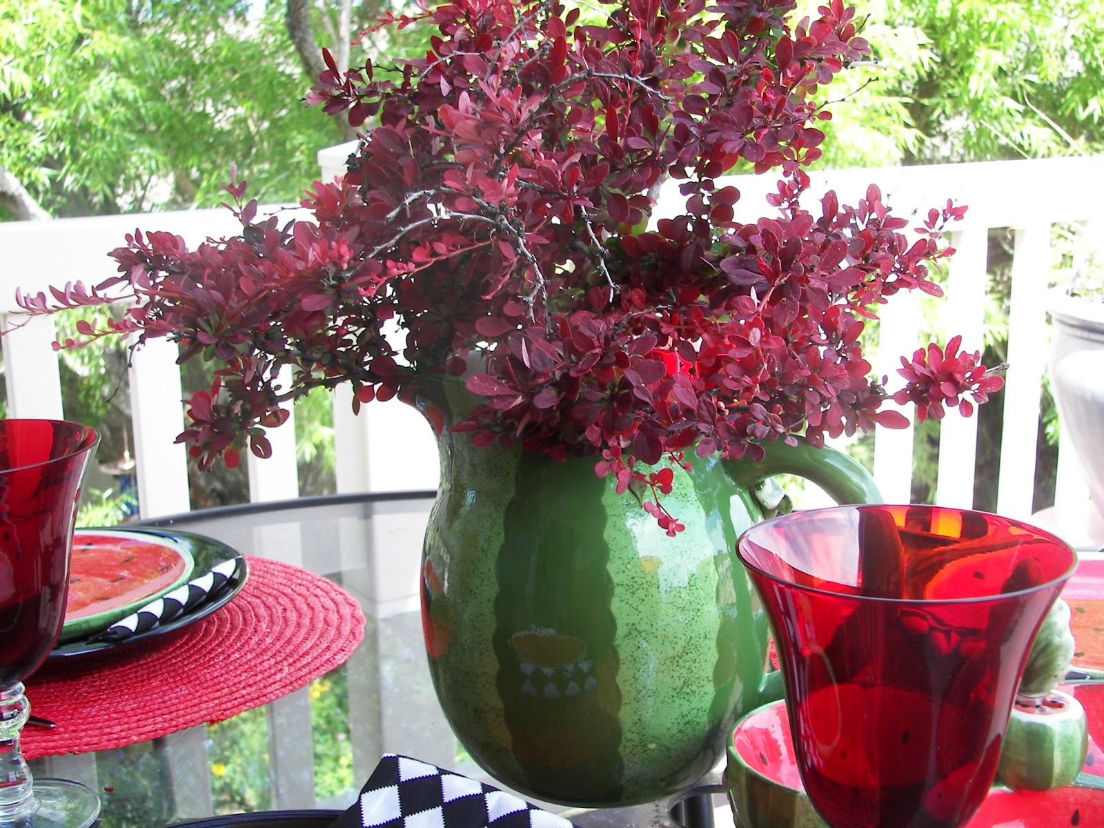 Red Couch Recipes: Wonderful Watermelon Table