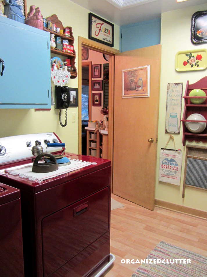A Very Vintage Laundry Room Reveal - Organized Clutter