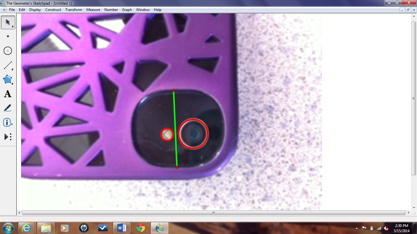 Oakwood's Geometry Hunters: iPhone Camera Externally Tangent