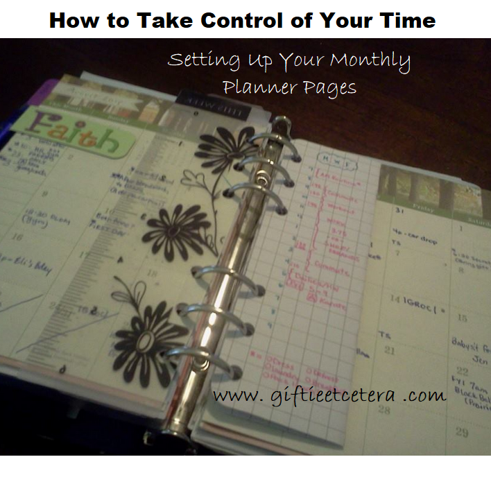 How to Take Control of Your Time With a Monthly Planner | Giftie ...
