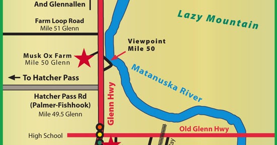 Maps of Alaska Roads By Bearfoot Guides: Map of Palmer, Alaska