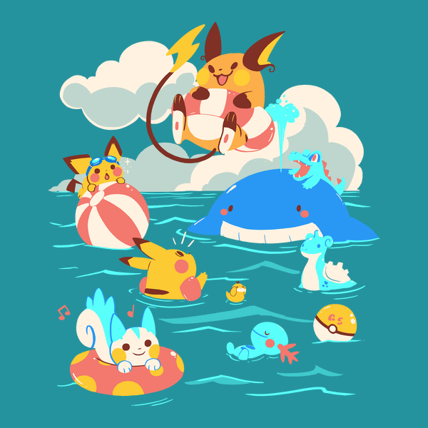 Super LikeLikes: Splash Attack Tshirt Print Design by miski #pokemon