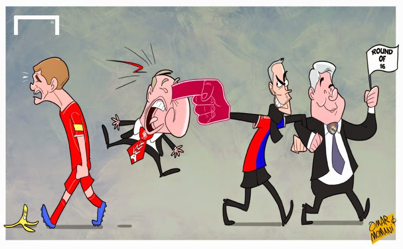 Omar Momani cartoons: Liverpool dumped out of Champions League by ...