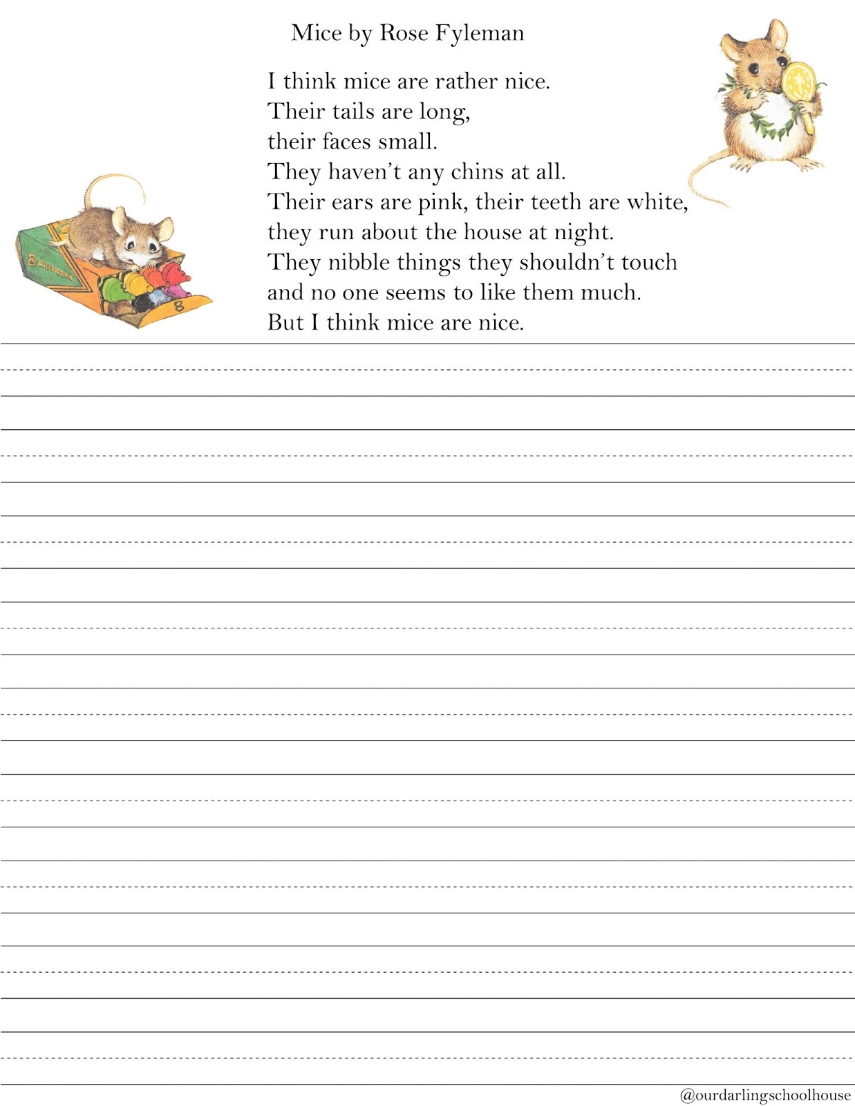 OUR WEEKLY POEM ROUTINE (and a freebie) | Forts and Wildflowers