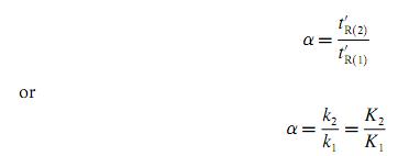 Chemical Analysis Second Edition: Separation (or selectivity) factor ...