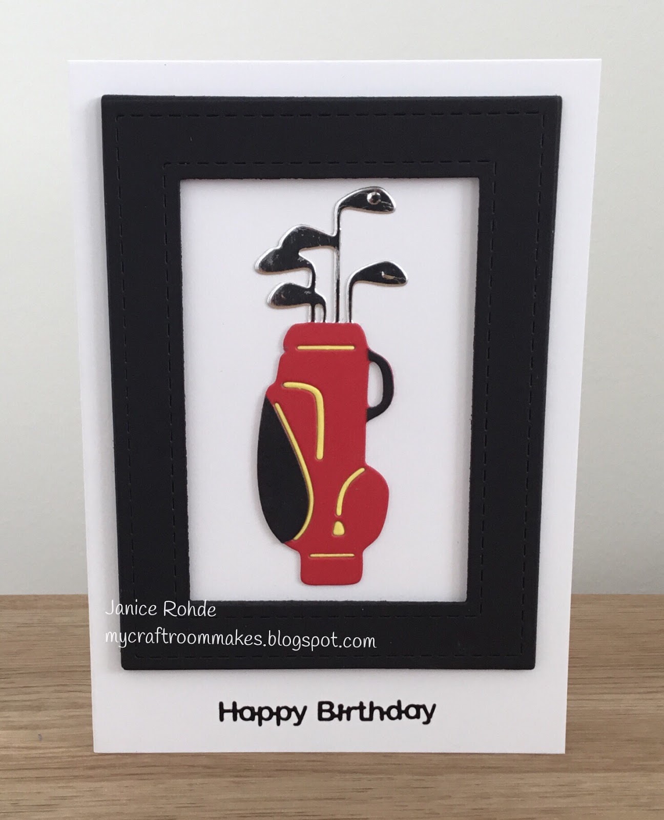 My Craft Room Makes: Birthday Card for a Golfer