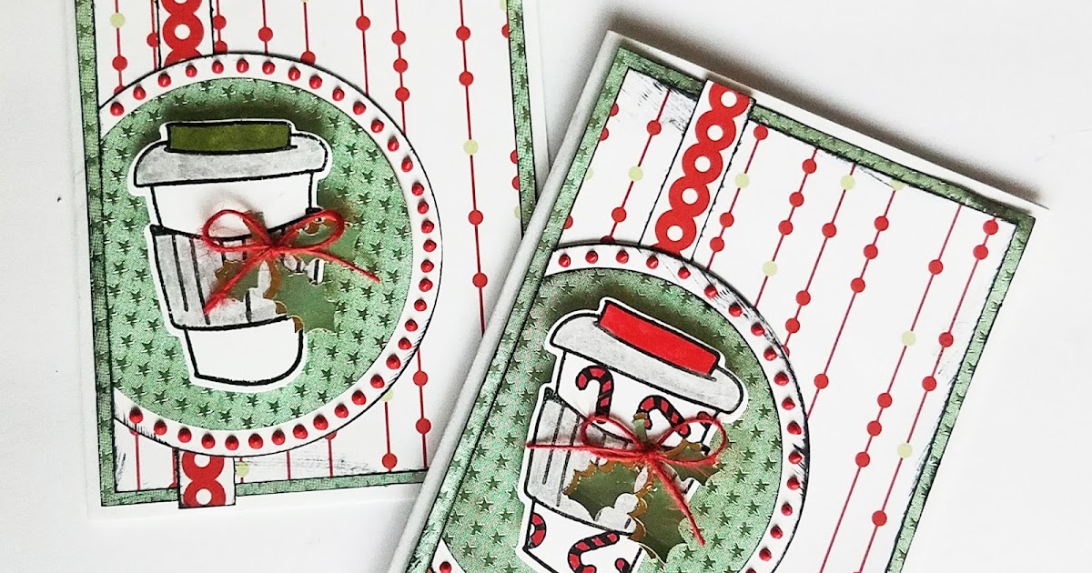 Erin Reed Makes: Stamped & Layered Coffee Christmas Cards