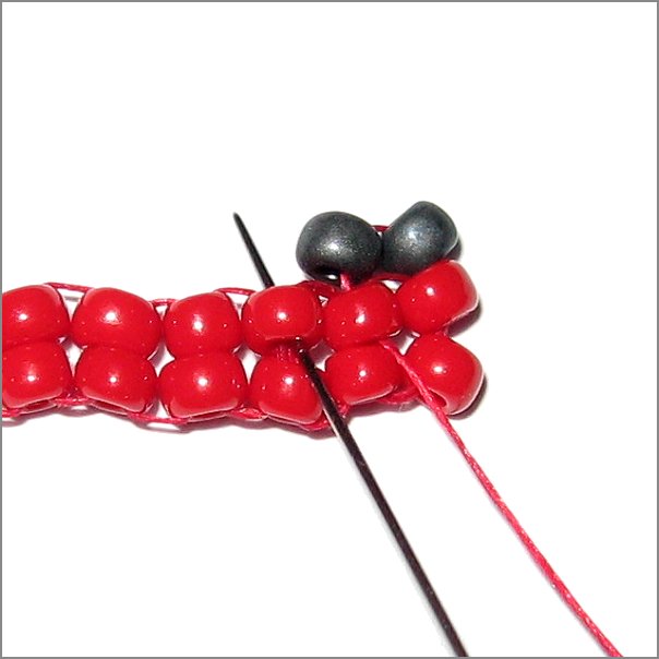 Operation Tackle That Bead Stash!: Basic Stitch Tutorial - Herringbone Stitch