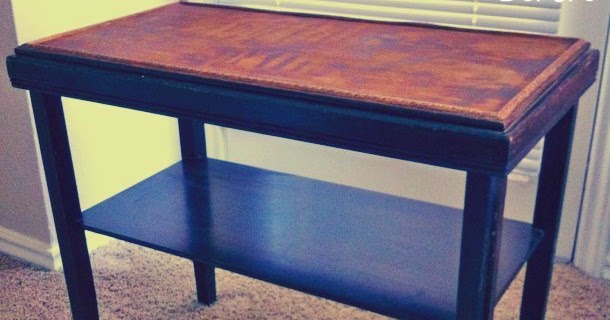 DIY: table top + patterned wrapping paper