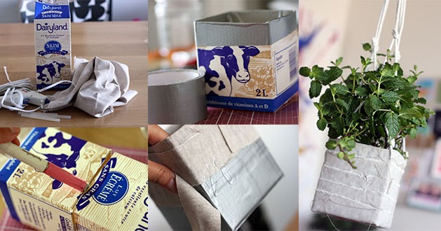 LOS SEXTOS' BLOG: MANUALIDADES : MACETEROS DE CARTÓN