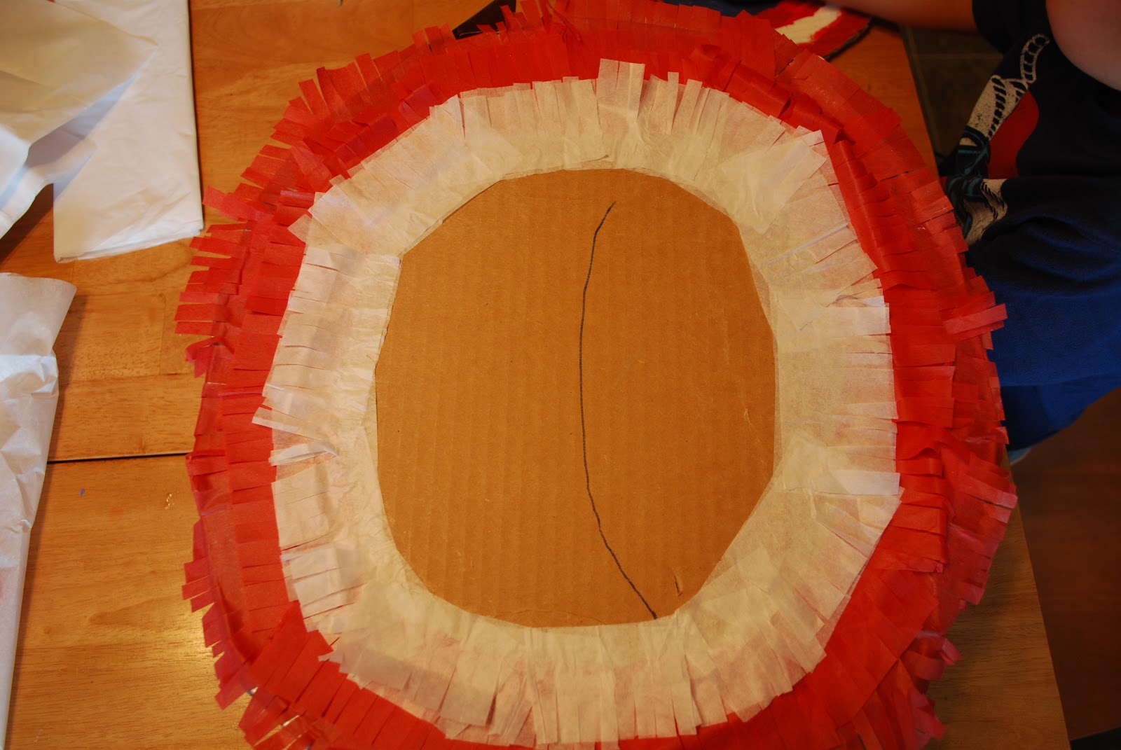 Sunshine and a Summer Breeze: DIY Captain America Shield Pinata