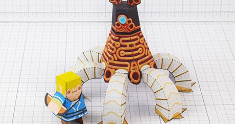 Zelda: Link and Guardian Paper Toys | Paperized Crafts