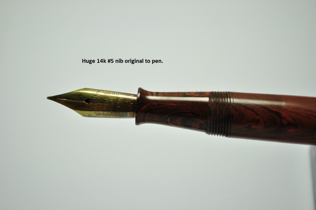 Tommy's Vintage Pens: [SOLD]Waterman 55 Red Ripple $165