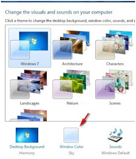 Mengaktifkan fitur transparan pada themes di windows 7 (enable ...
