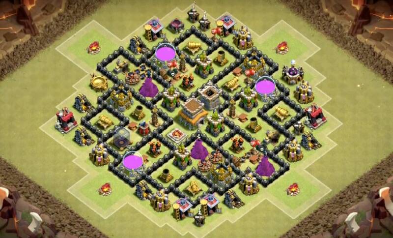 Amazing TH8 War Base & Farming , Trophy Bases Designs