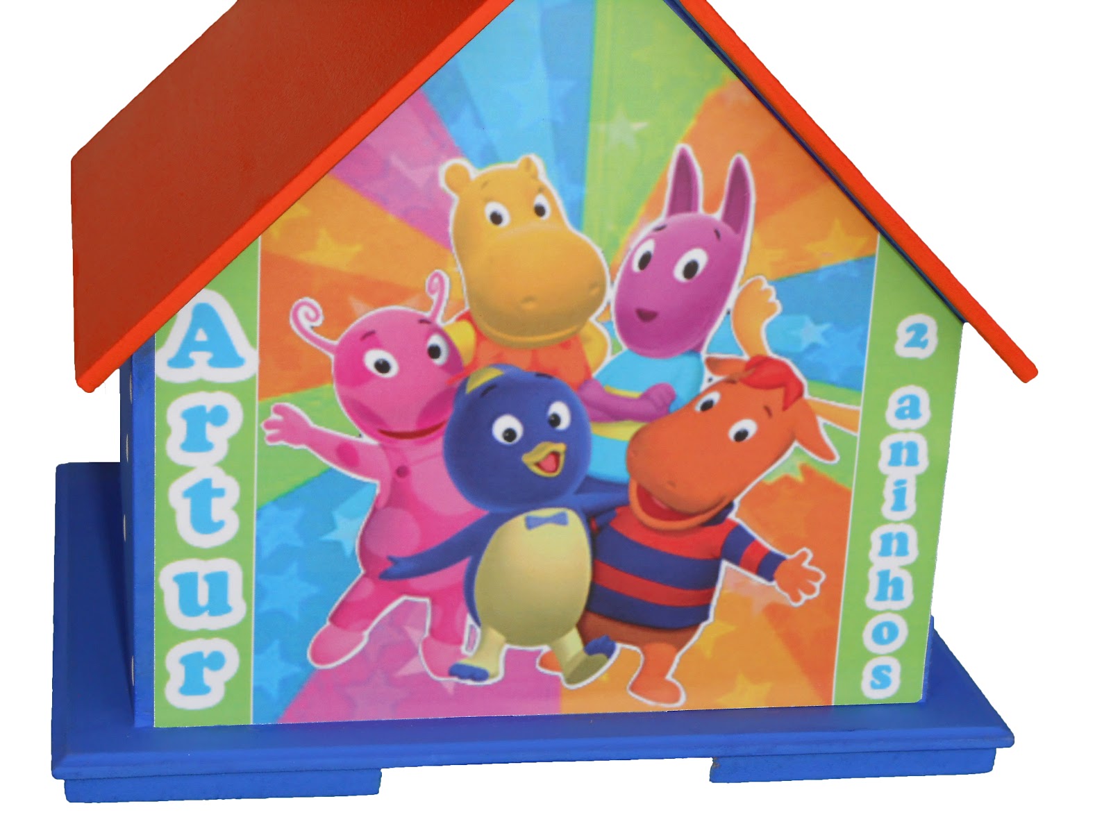 Michele - Artes em Decoupage: Casa cofre grande Backyardigans ...