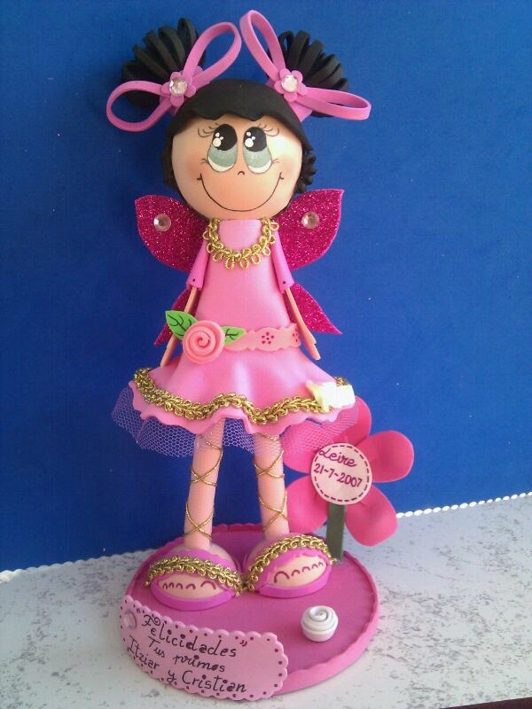 Fofuchas personalizadas: Fofucha Hada Rosa