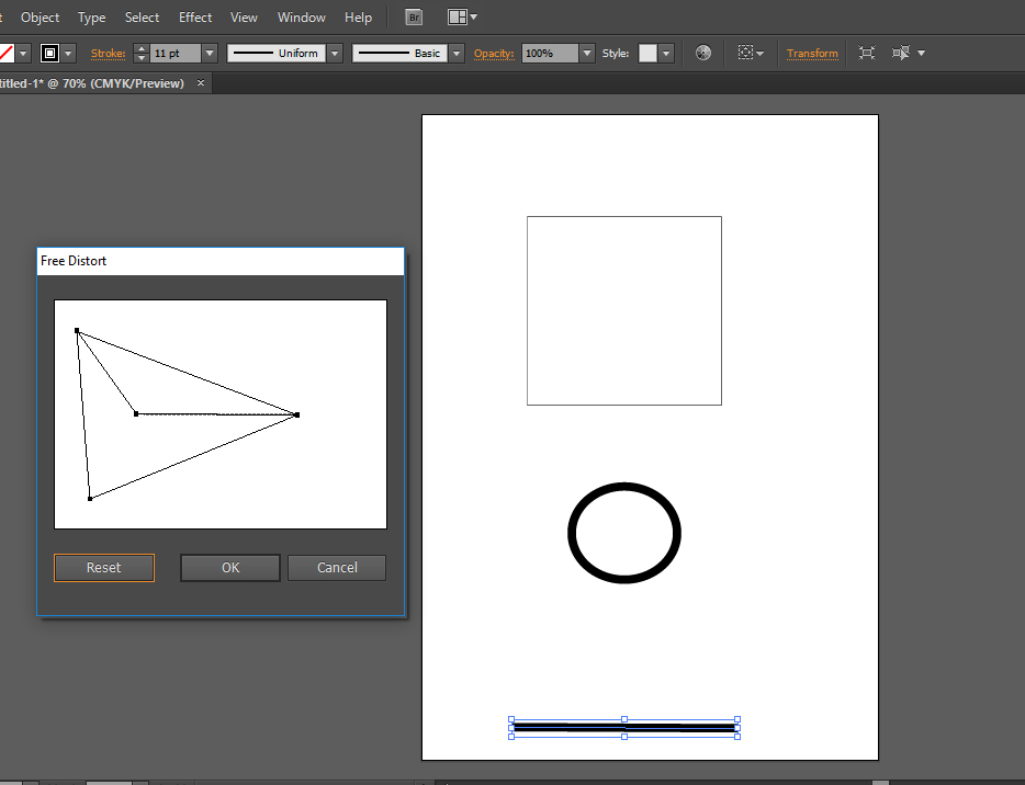 How to Apply Distort & Transform Effect on a Shape With Illustrator ...