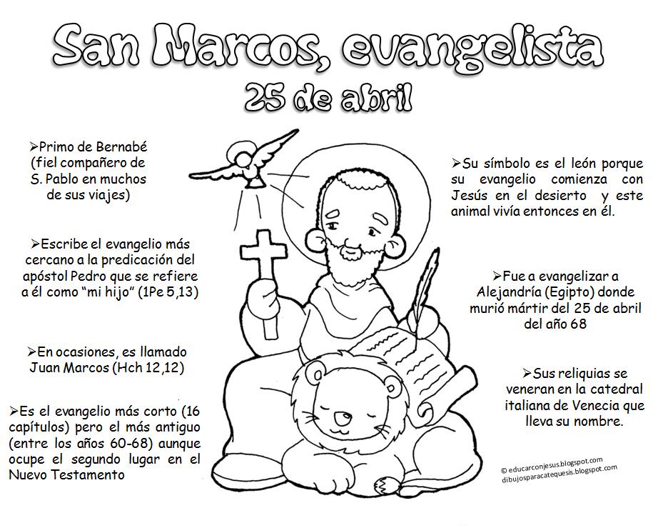 La Catequesis (El blog de Sandra): Recursos Catequesis San Marcos - 25 ...