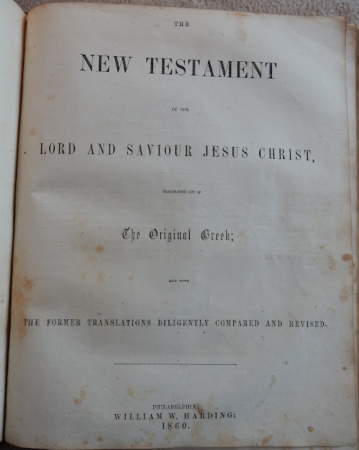 Heirlooms Reunited: Bible of John Benner Loose and Mary (Kensinger ...