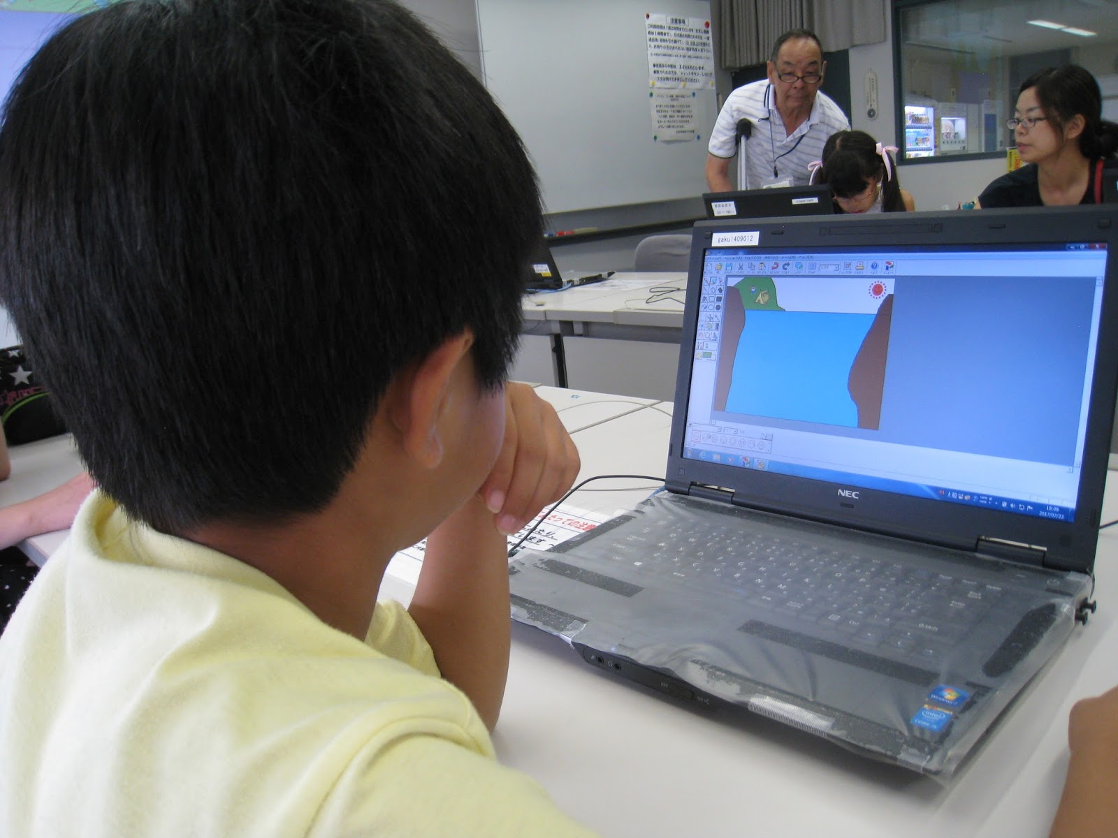 Computer drawing school for children