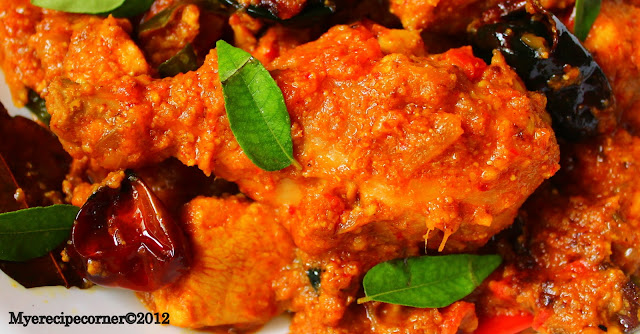 Mye's Kitchen: Chicken Chettinad- Authentic Chettinad Chicken Recipe