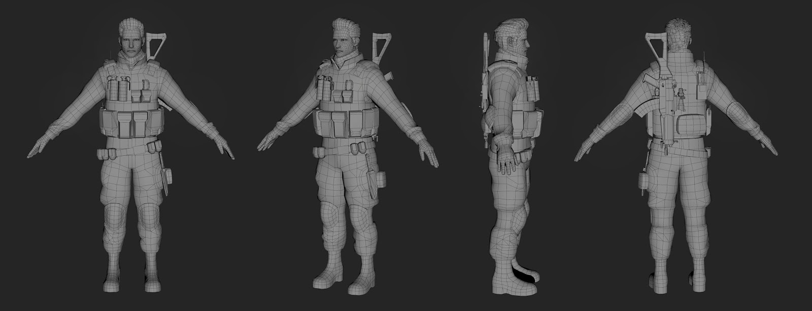 Game Modeling Portfolio: FPS 캐릭터 모작