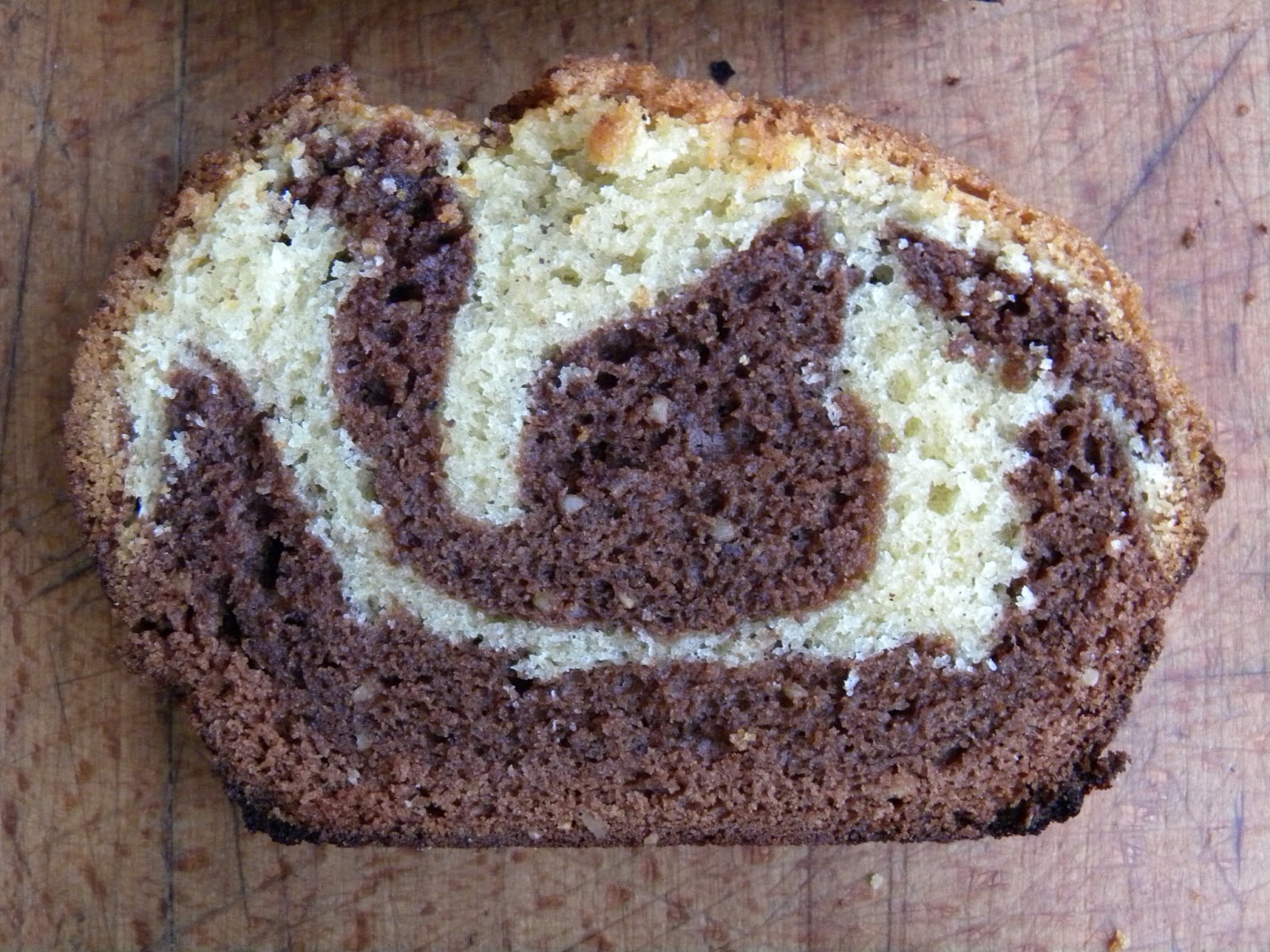 Vadrouilles gourmandes : Cake marbré façon savane au pralin