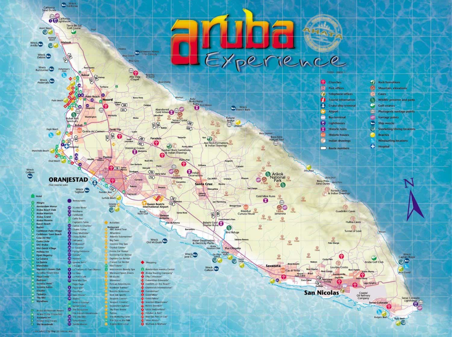 Mapas de Aruba - Portal Carpe Vita