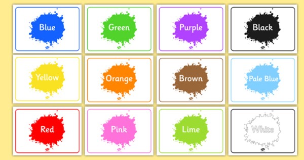 WE SPEAK ENGLISH TOO: WRITE THE COLOURS