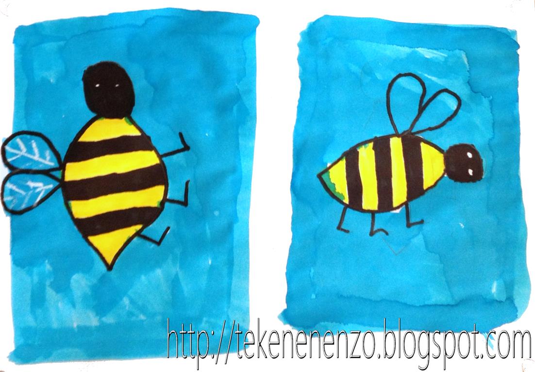 Tekenen en zo: Bij de bijtjes