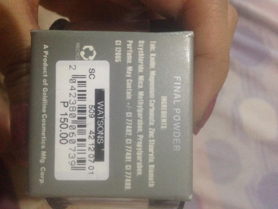 Yhang's MakeUp Collection: Nichido Loose Final Powder in So Natural