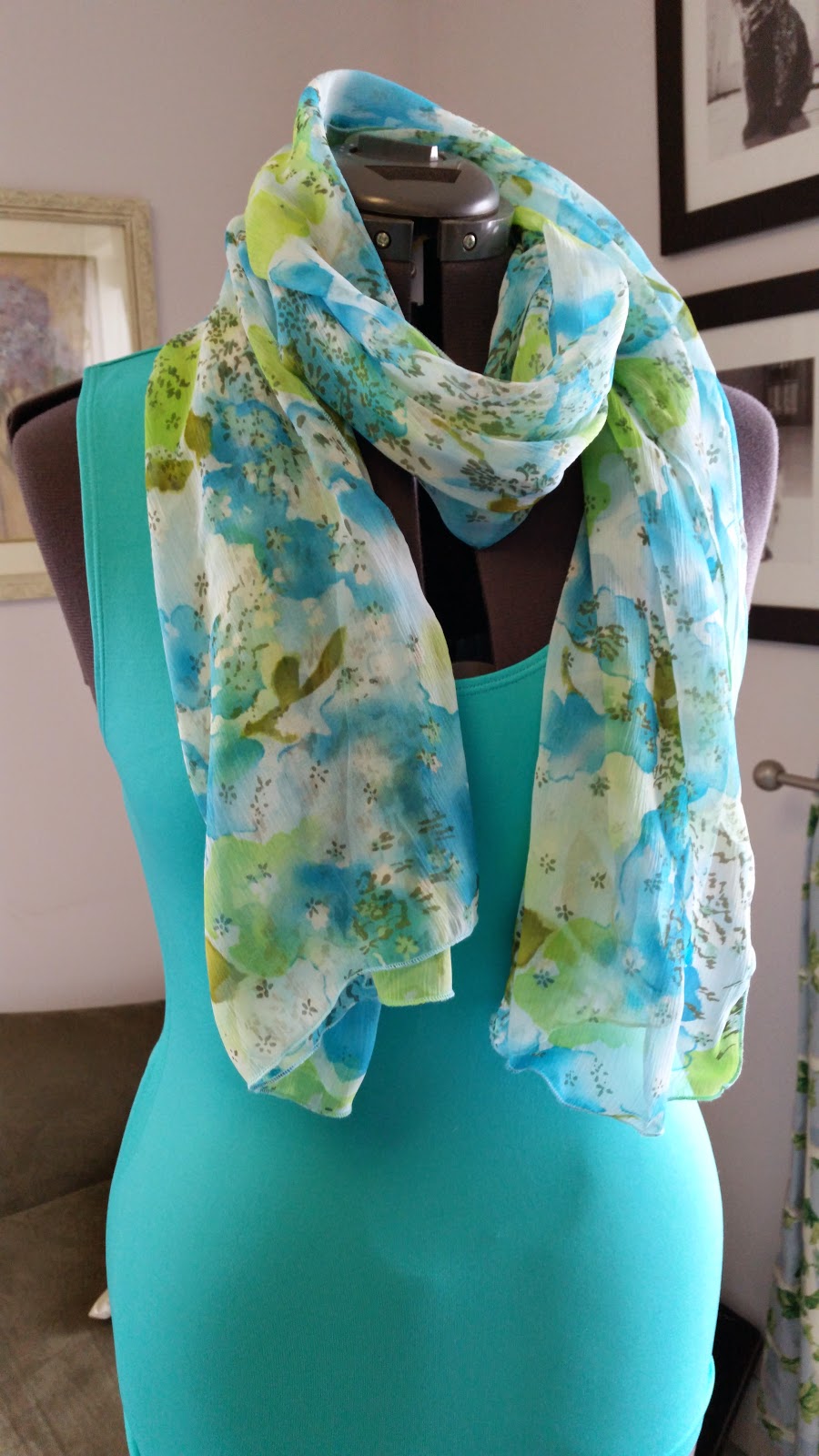 Sewing Spring Silk Scarves
