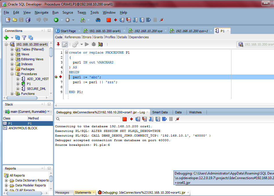 Nhật Kha Blog Debugging Procedure Using Sql Developer