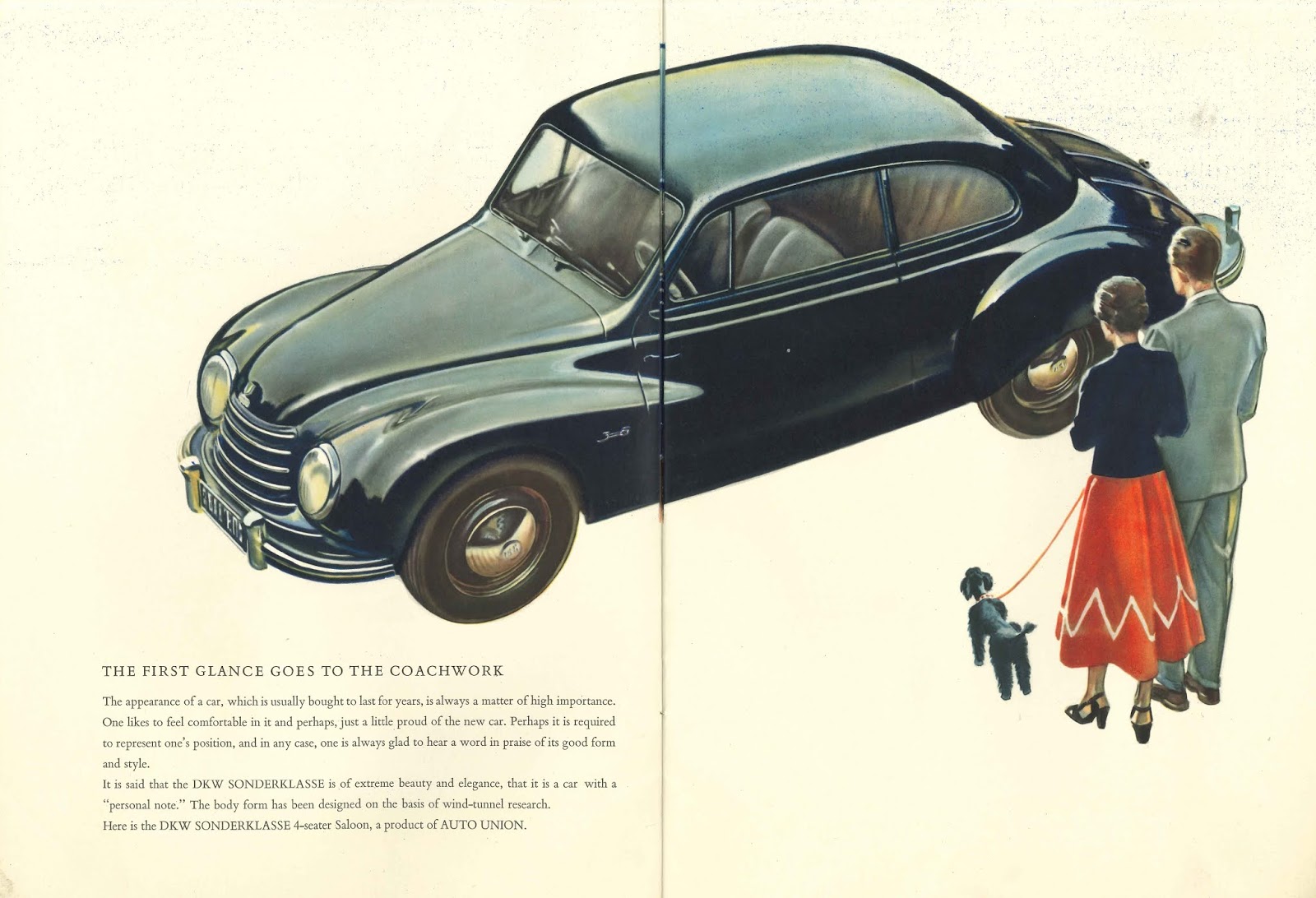 DKW Auto-Union Project: 1954 DKW F91 Sonderklasse brochure - English