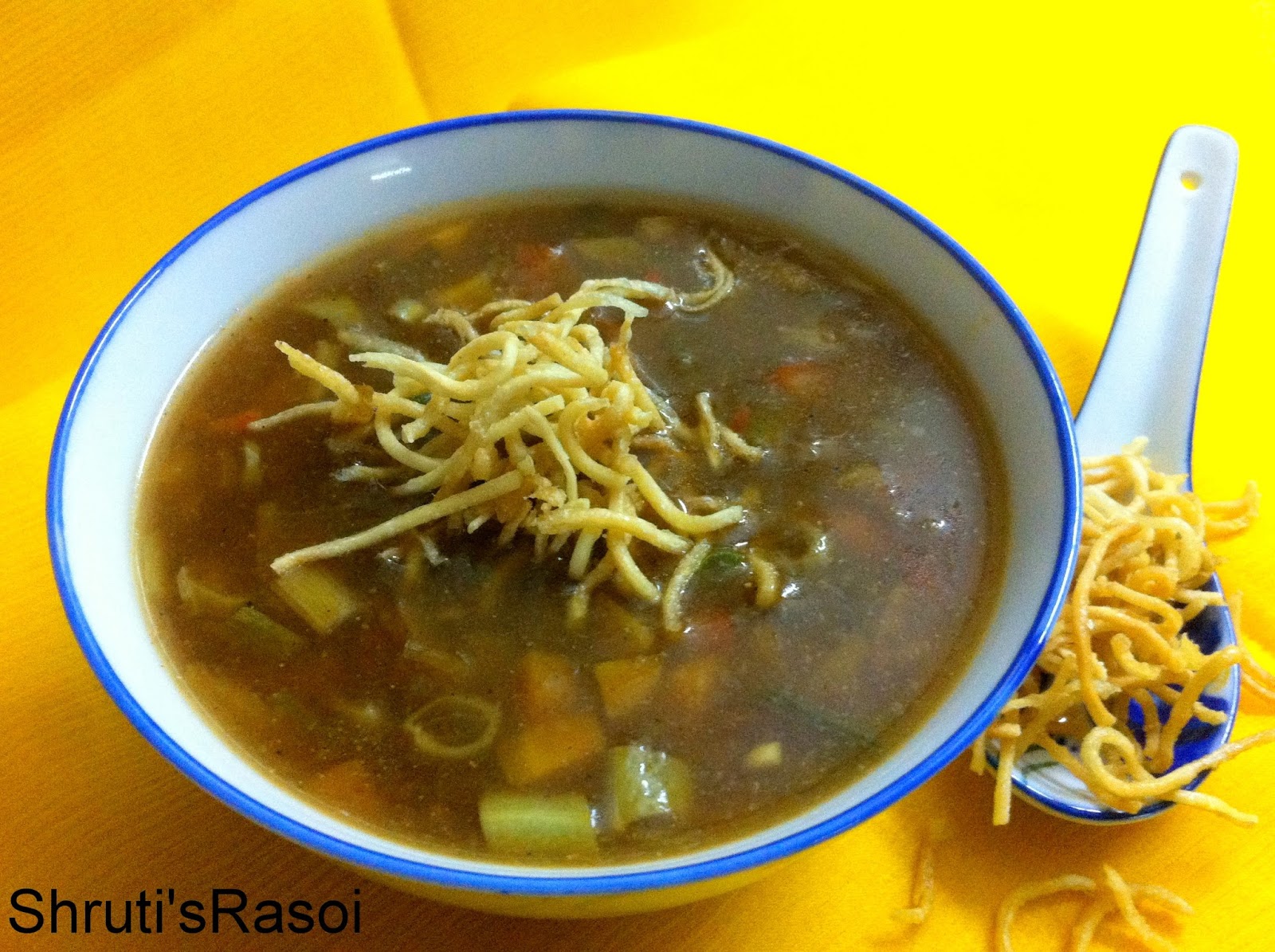 Shruti Rasoi: Vegetable Man-chow Soup