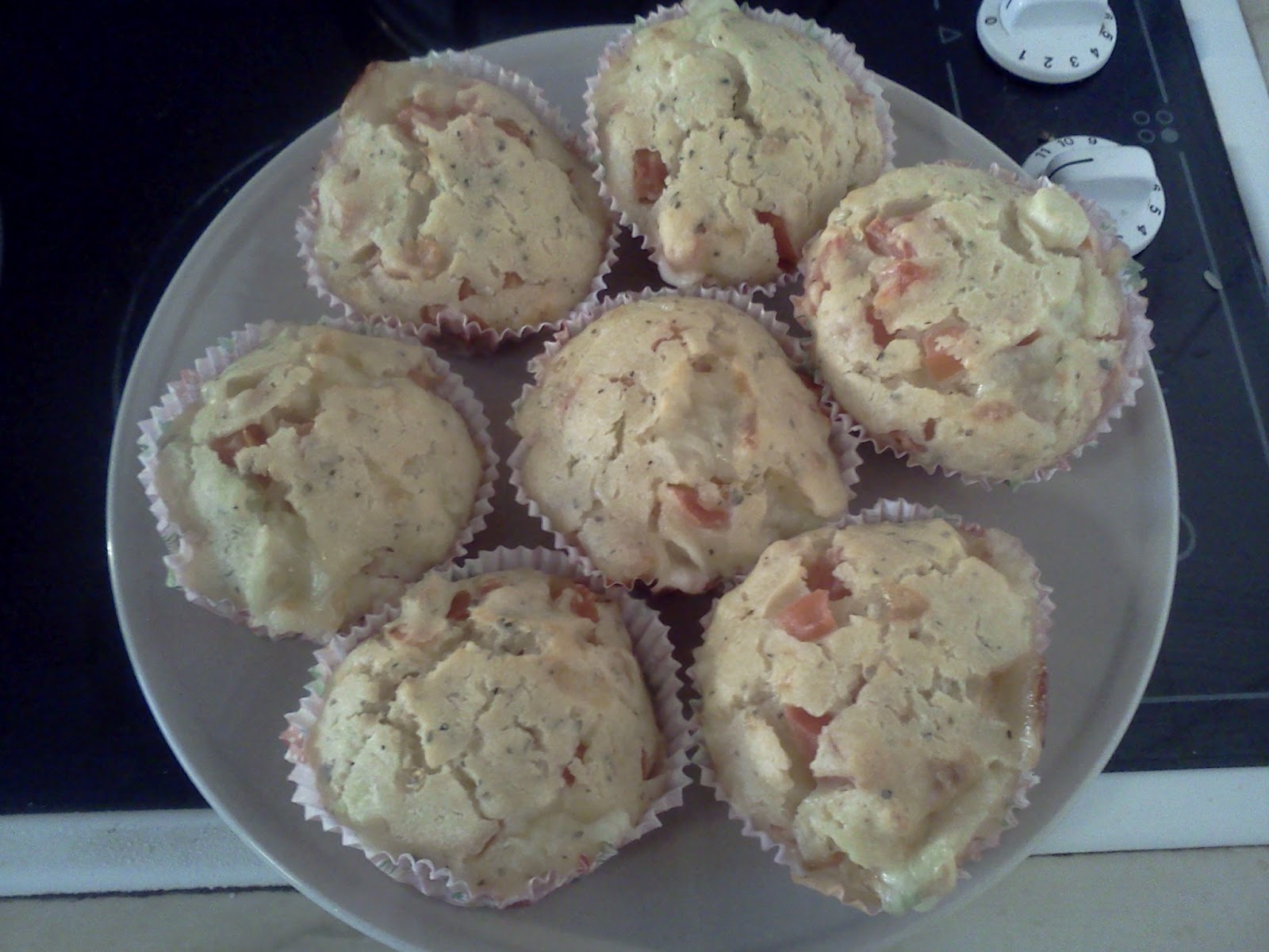 Slané muffiny s mozzarellou