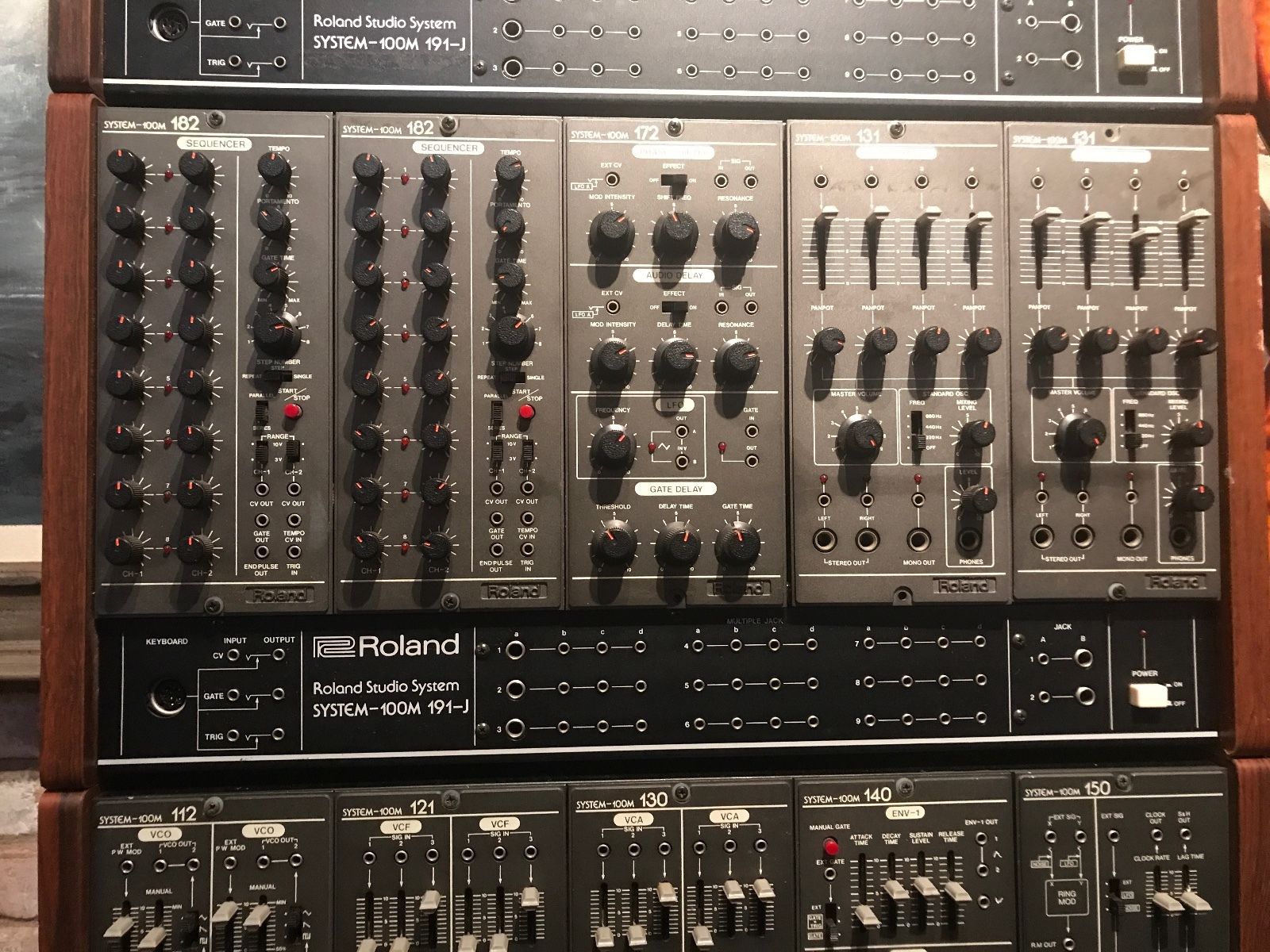 MATRIXSYNTH: Stacked Roland System 100m Modular Systems