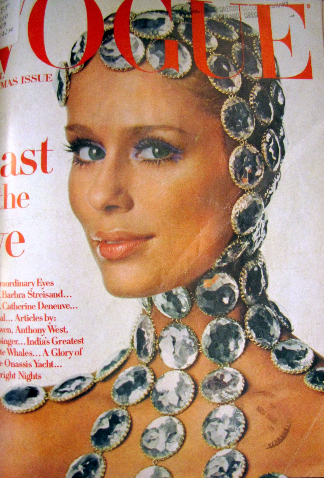 Love Fashion Love Vintage: Cover of Vogue 1968 Magazine -Bejeweled