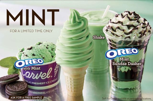 Seasonal Mint Ice Cream is Back at Carvel Through March 2016