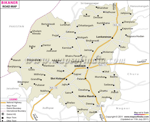 Map Bahawalpur District