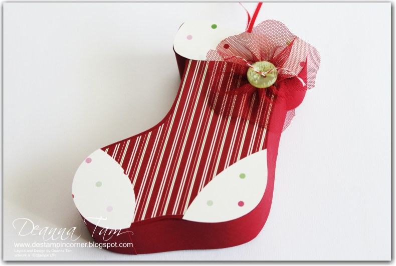De Stampin' Corner: 12 Christmas Keepsake Boxes Tutorials 2012- Stocking