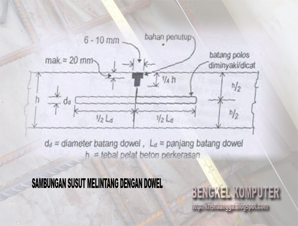 Bengkel Komputer - Dowel dan Tiebars pada Sambungan Rigid Pavement ...