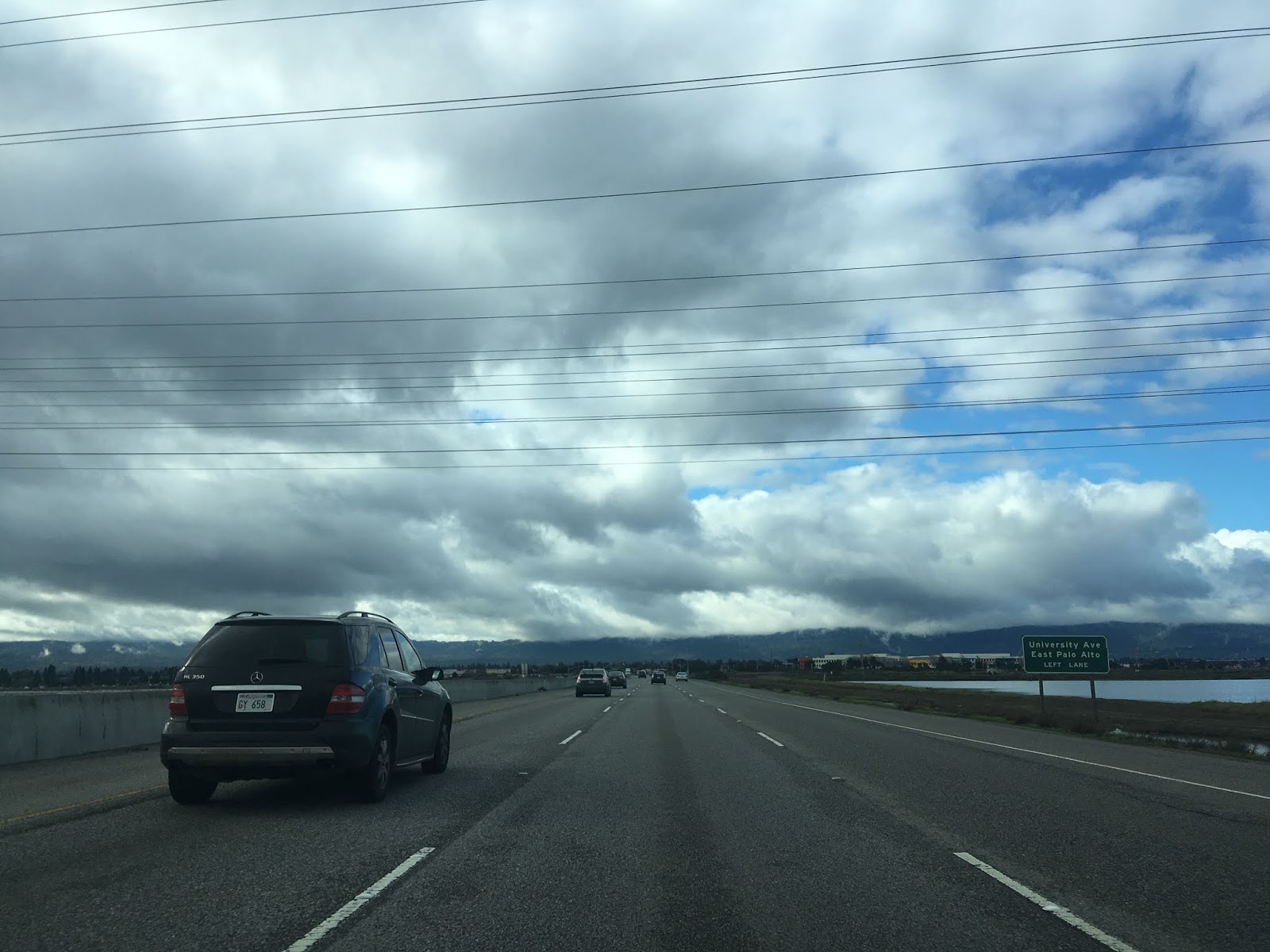 California State Route 84 west from Interstate 880 over the Dumbarton ...
